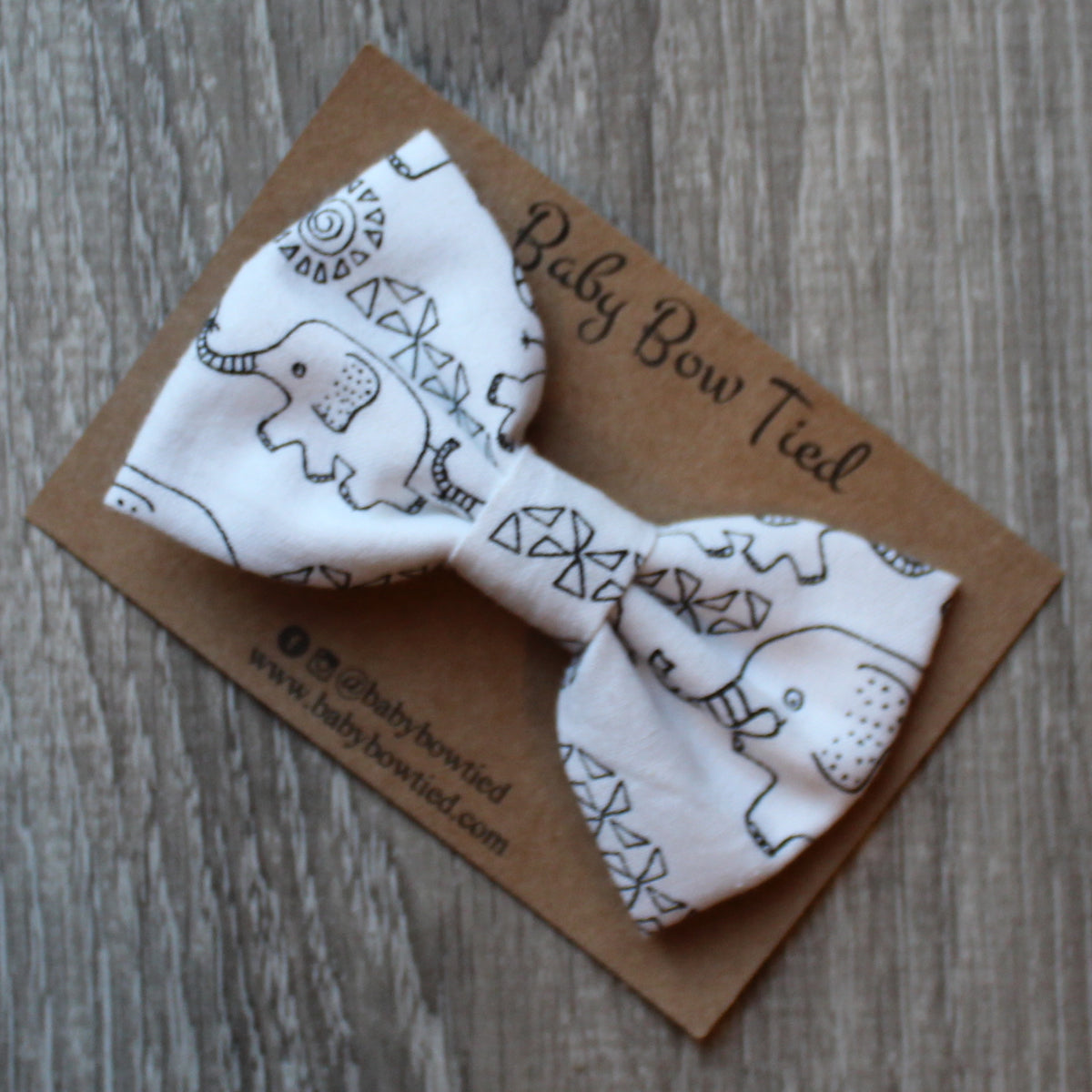 Elephant Bow Tie – Baby Bow Tied